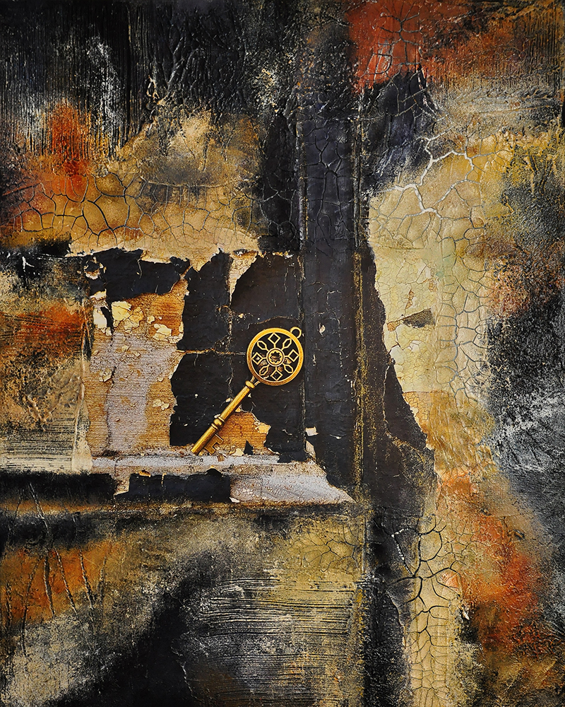 Unlock your potential - No.10 - SOLD - Mixed Media Art | Sascha Westendorp